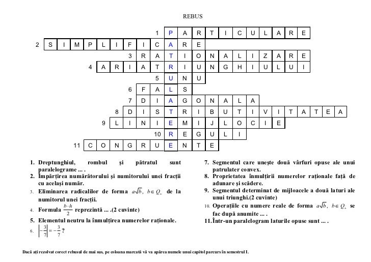 Rebusuri rezolvate