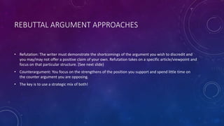 Rebuttal argument | PPTX | Law