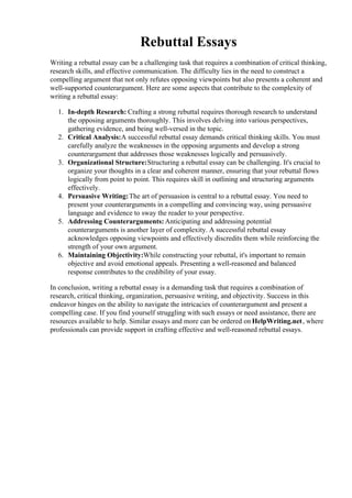 Rebuttal Essays.pdf