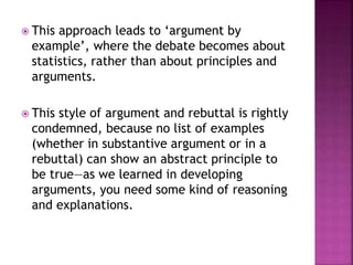 Rebuttals [A Report in Argumentation] | PPTX