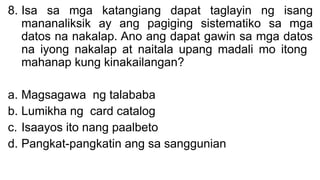 rebyu gamit sa pag-aaral ng mag-aaral para makapasa | PPTX