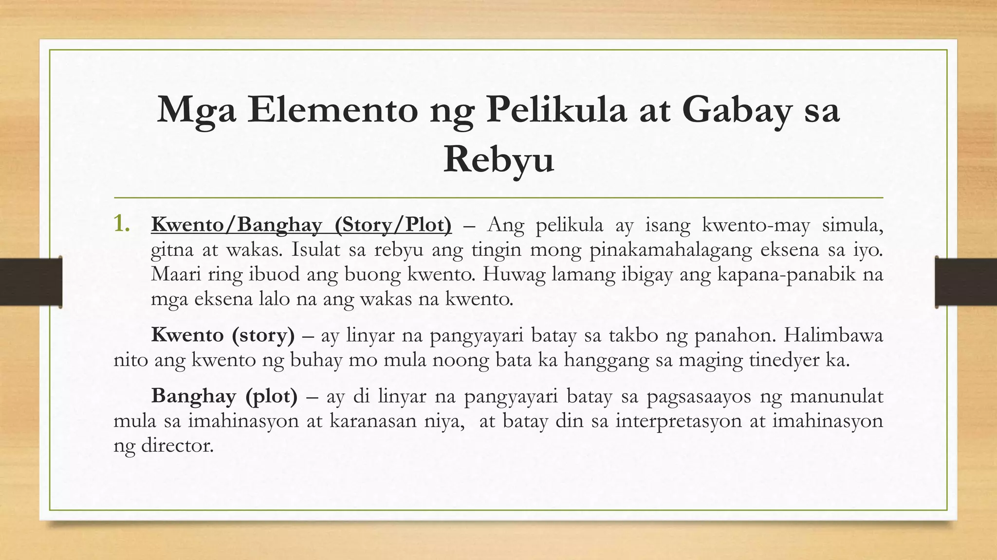 Rebyung pampelikula at pantelebisyon | PPTX