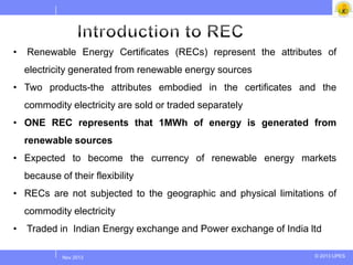 REC Mechanism -A overview | PPT