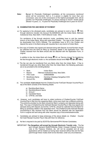 kvs tgt and prt posts | DOC | Postgraduate Education | College Education