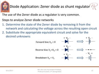 Rec101 unit 1 (part iii) diode applications | PDF