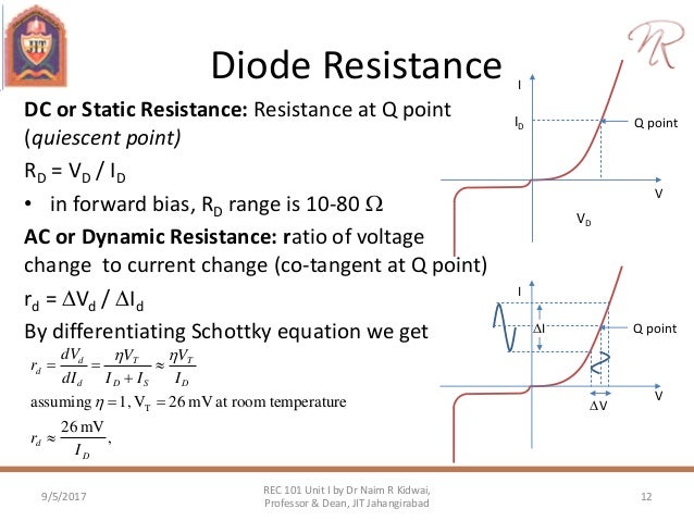 Rec101 unit 1 (part ii) pn junction diode