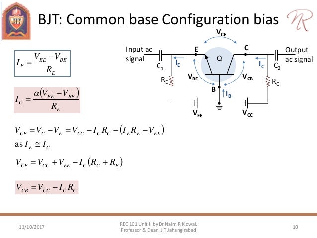 Rec101 unit ii (part 2) bjt biasing and re model