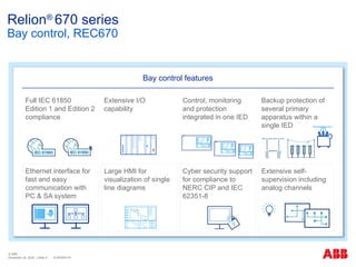 REC670 2.1 PPT 4CAE000114 Rev Bay Control Unit | PPTX