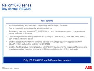 REC670 2.1 PPT 4CAE000114 Rev Bay Control Unit | PPTX