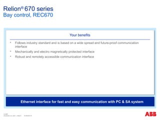 REC670 2.1 PPT 4CAE000114 Rev Bay Control Unit | PPTX