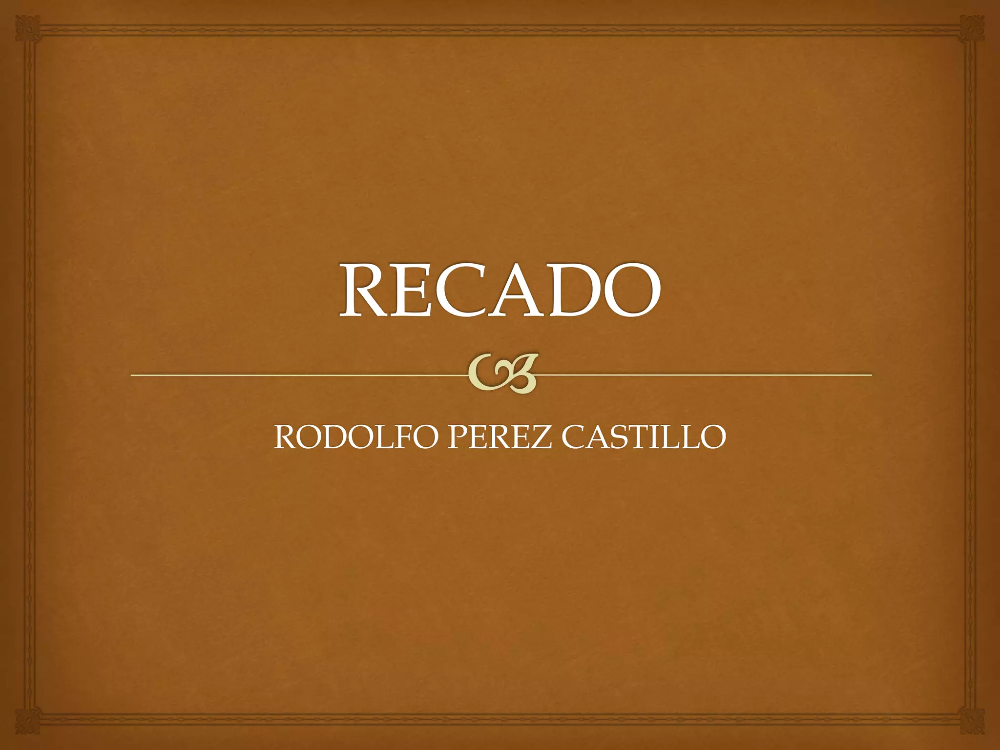Recado | PPTX
