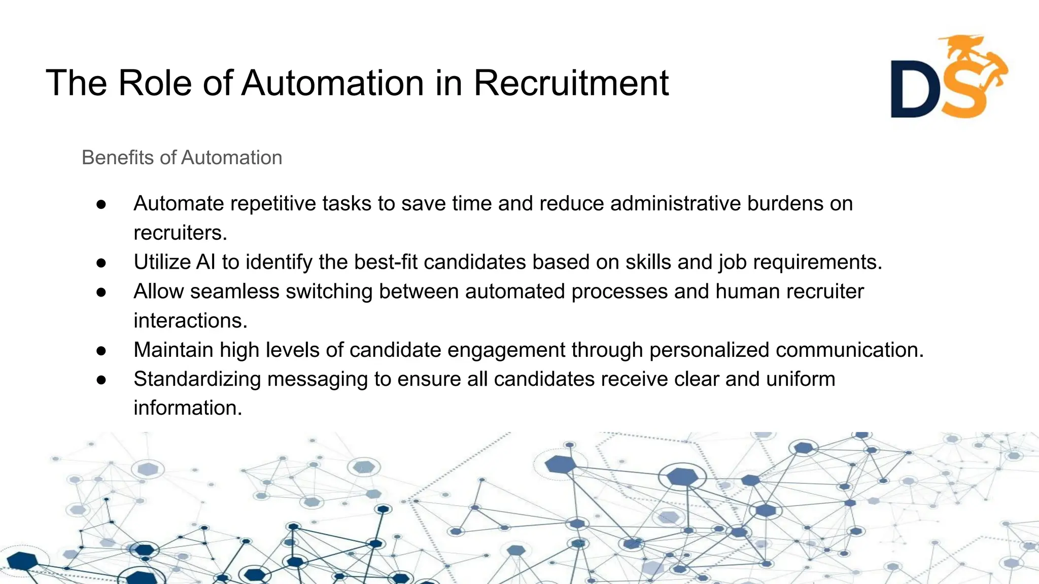 RecA: Effortlessly Balancing Automation and Manual Recruiter Support | PPT