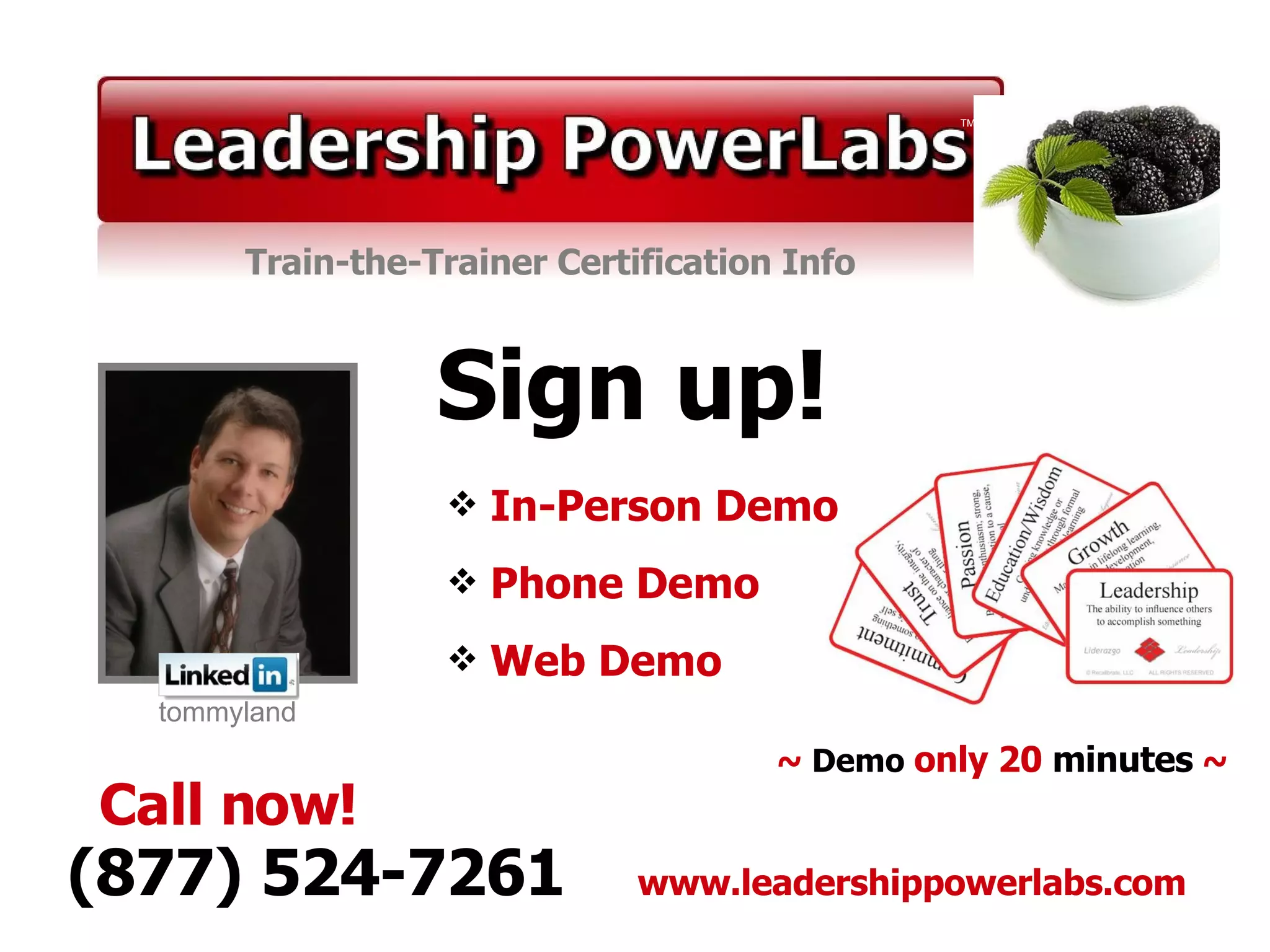 Recalibrate Signature Trainer Promo - 5 Slides | PPT