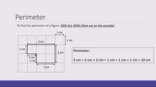 Recall area and perimeter | PPT