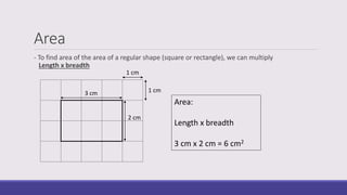 Recall area and perimeter | PPTX