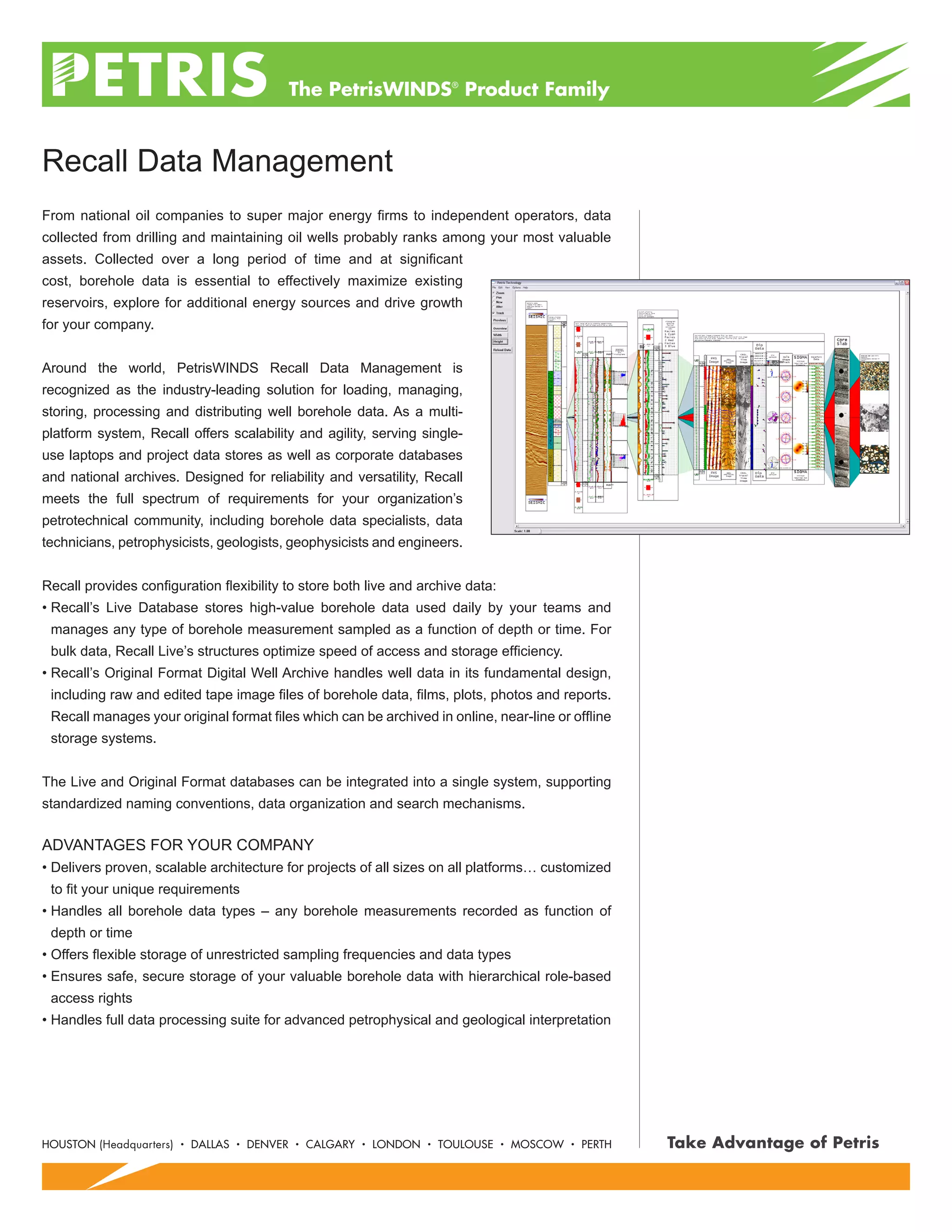 PetrisWINDS Recall Data Management Brochure | PDF