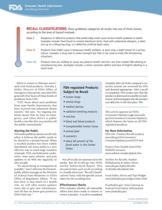 Recall fda | PDF | Recalls | Consumer Issues