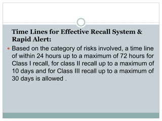Recall of ph product | PPTX