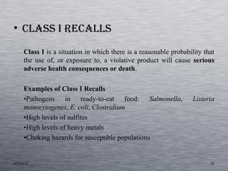 Recall procedures | PPT