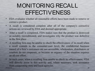 Recall procedures | PPT