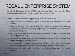 Recall procedures | PPT