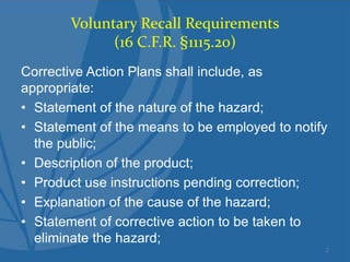 CPSC Recall Effectiveness Workshop: Recall Process | PPTX