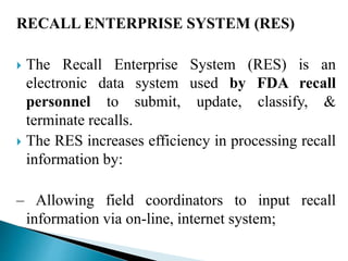 Recall termination | PPTX