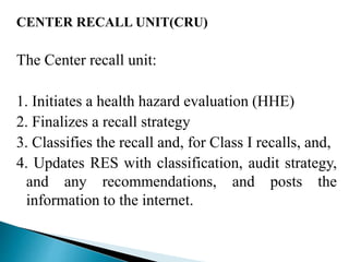Recall termination | PPTX