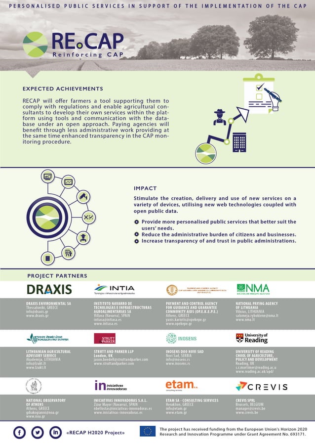 RECAP Horizon 2020 Project - Factsheet | PDF