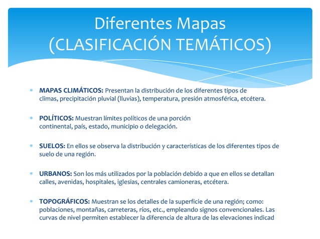 Recapitulación habilidades cartográficas y tipos de mapas. | PPTX