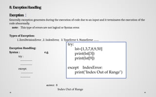 RECAPITULATION pythom numpy DAY - 5.pptx | Free Download
