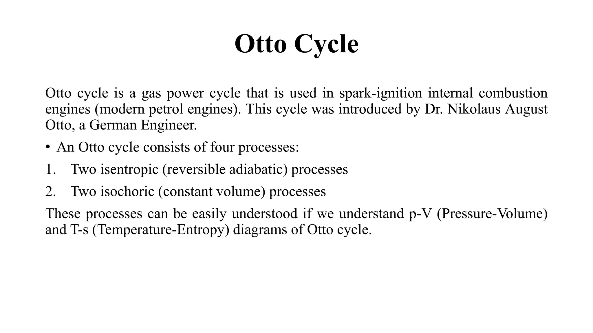 Recapitulation of carnot,otto and diesel cycle, dual cycle,comparison of otto, diesel and dual ...