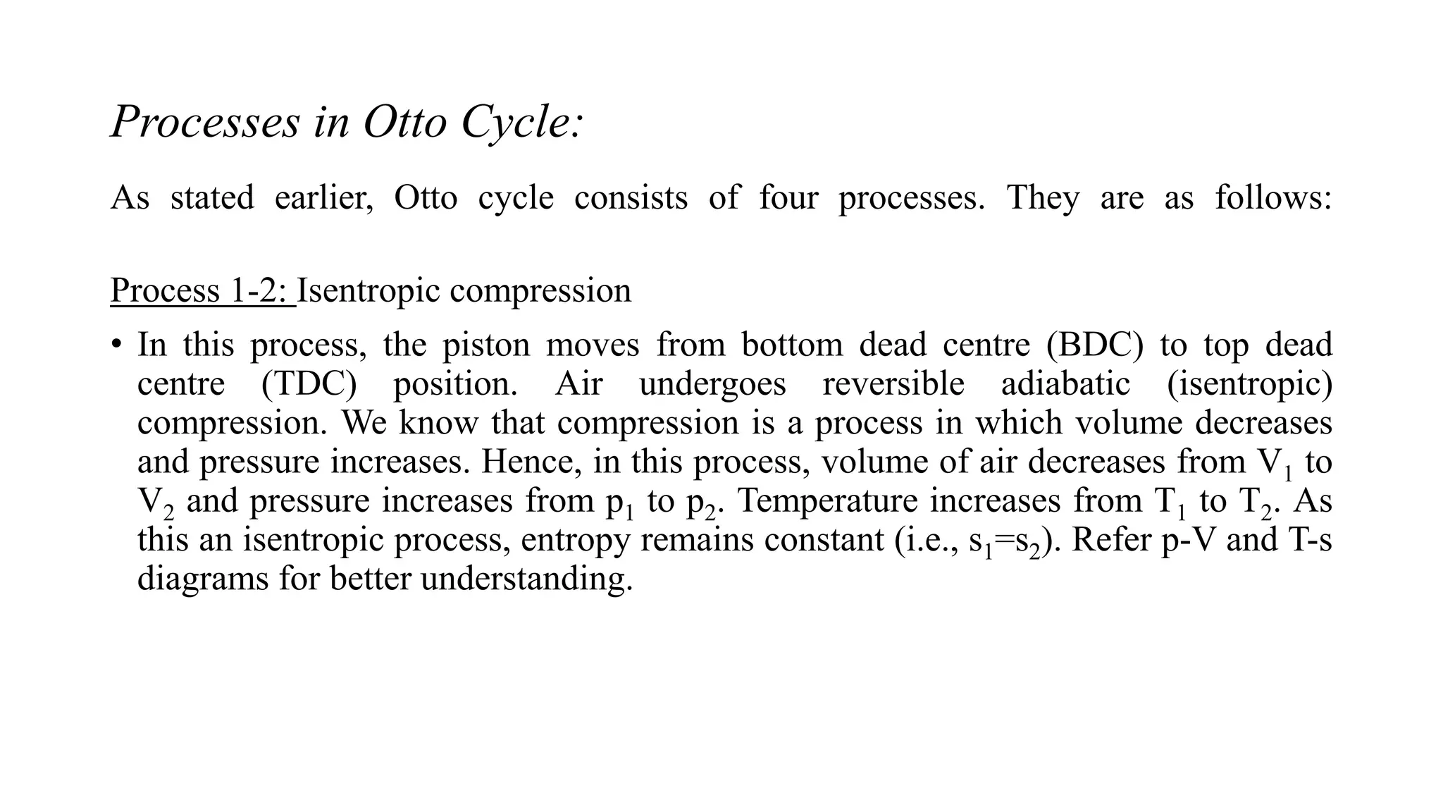 Recapitulation of carnot,otto and diesel cycle, dual cycle,comparison of otto, diesel and dual ...