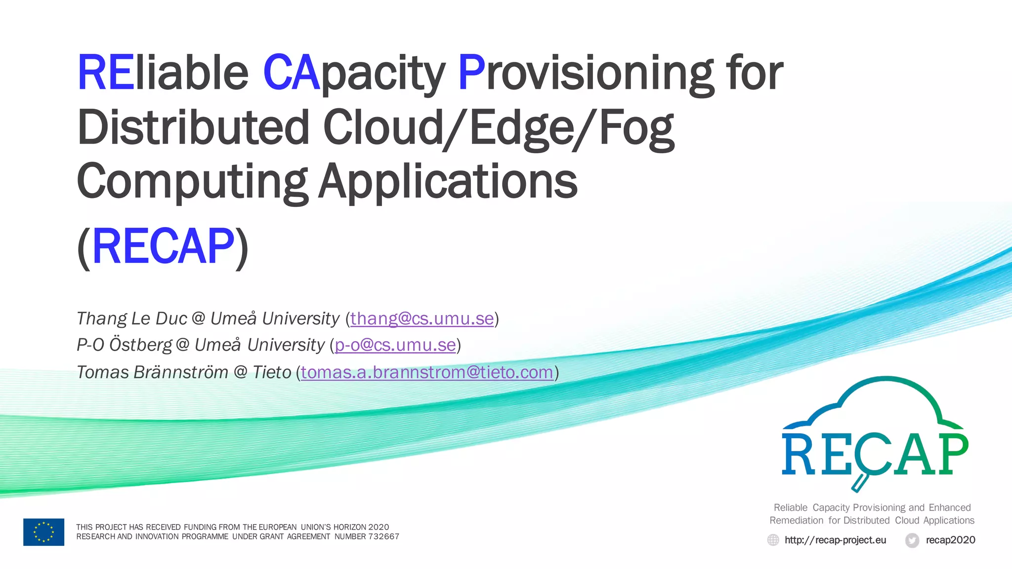 RECAP Project Overview | PDF