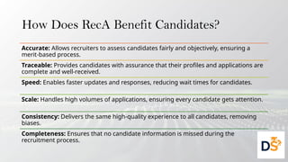 RecA The ultimate change in recruitment! | PPT