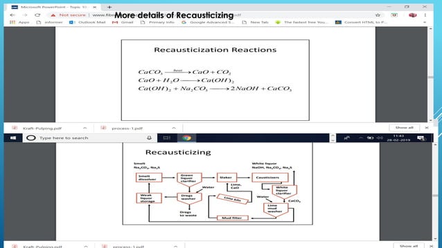 Recausticizing systems | PDF | Chemistry | Science