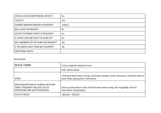 Recce forms for turn of the tide | PPT