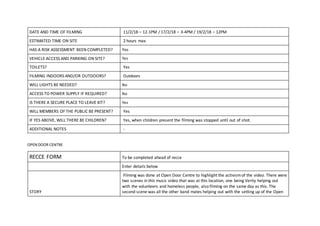 Recce forms for turn of the tide | PPT