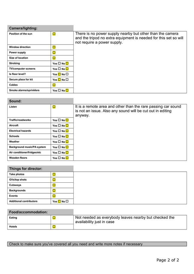 Recce checklist wymondham train tracks | DOC | Rail Travel | Travel Type