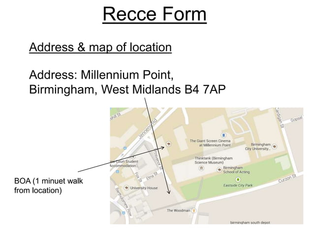 Recce form | PPT