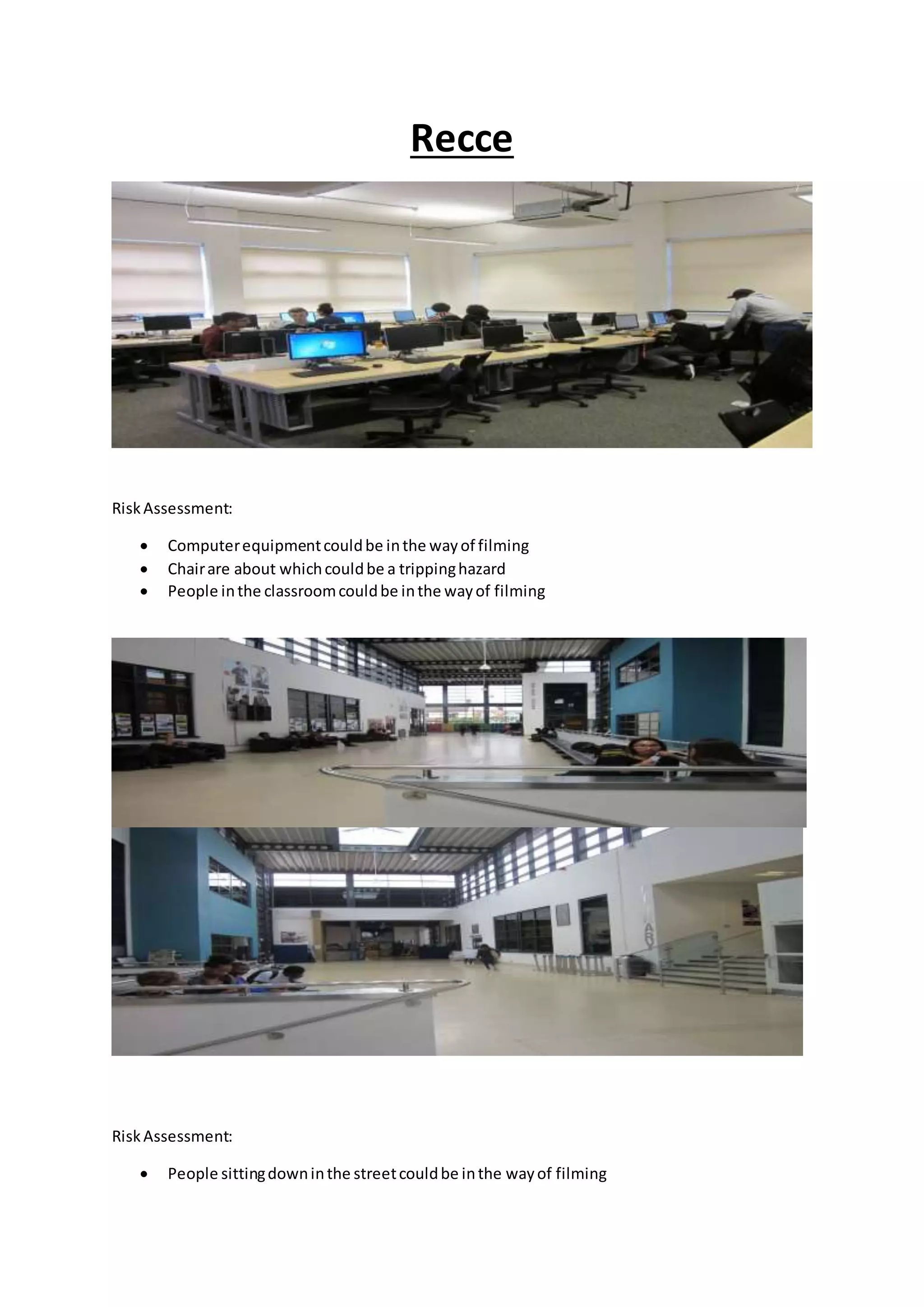 Recce & photography done | DOCX