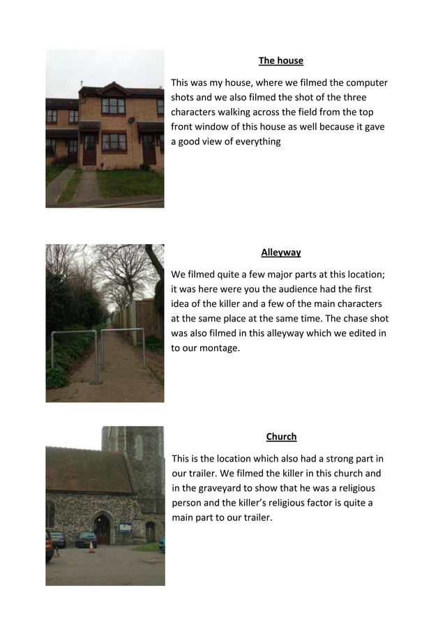 Recce report a2 | PDF