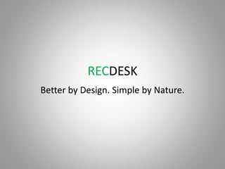 Recdesk invoicing | PPTX