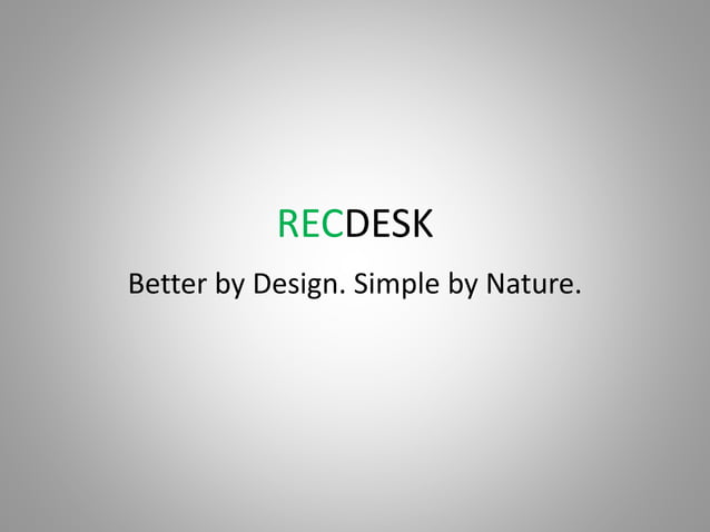 Recdesk invoicing | PPTX