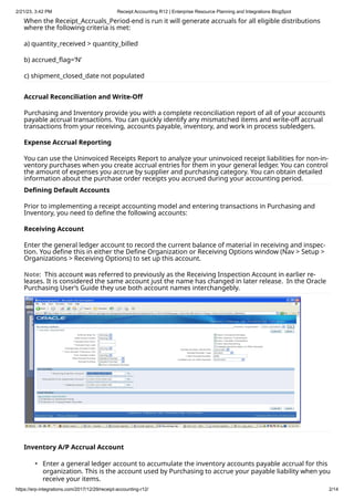 Receipt Accounting R12 _ Enterprise Resource Planning and Integrations ...