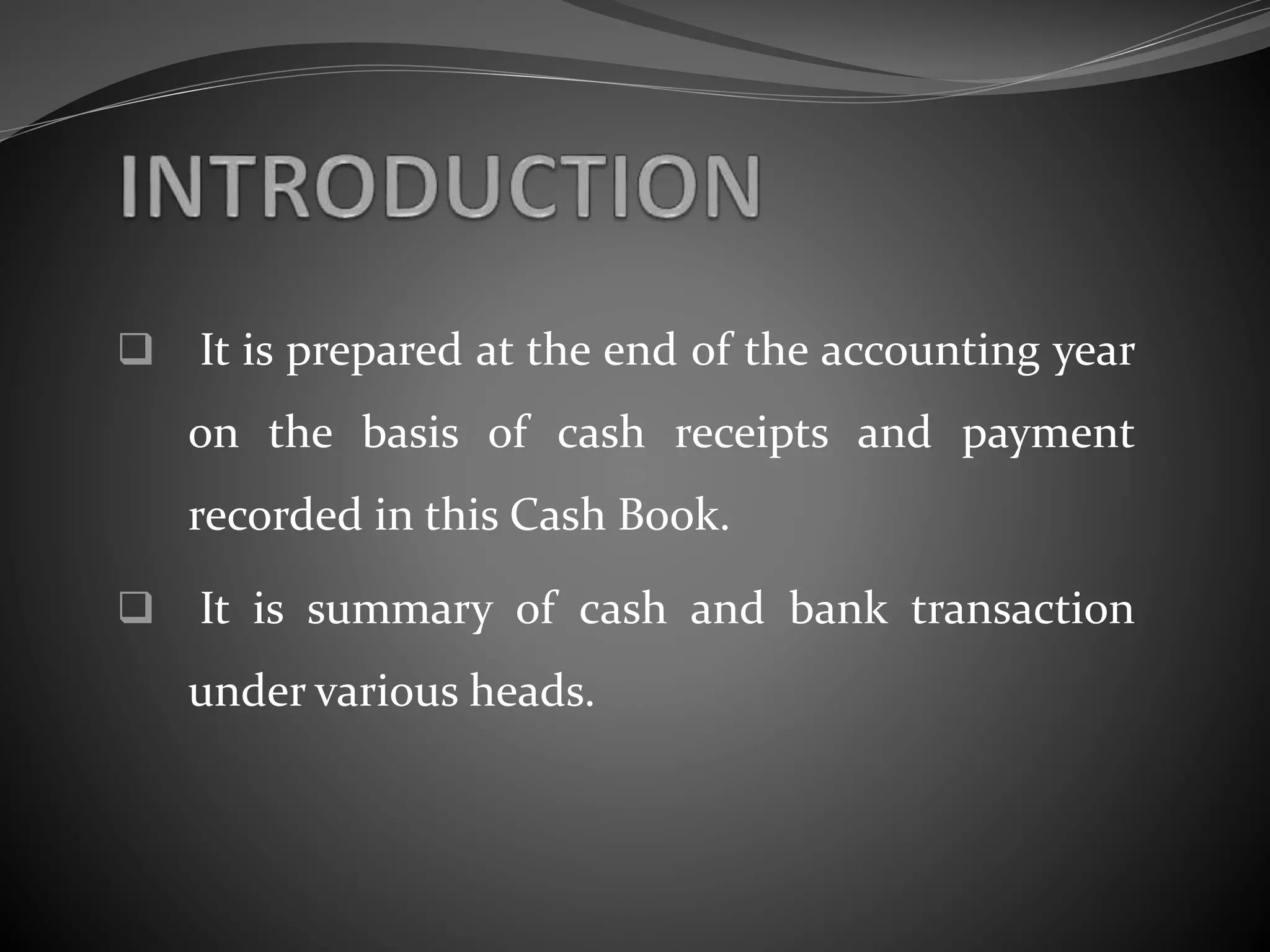 Receipt and payment account | PPTX