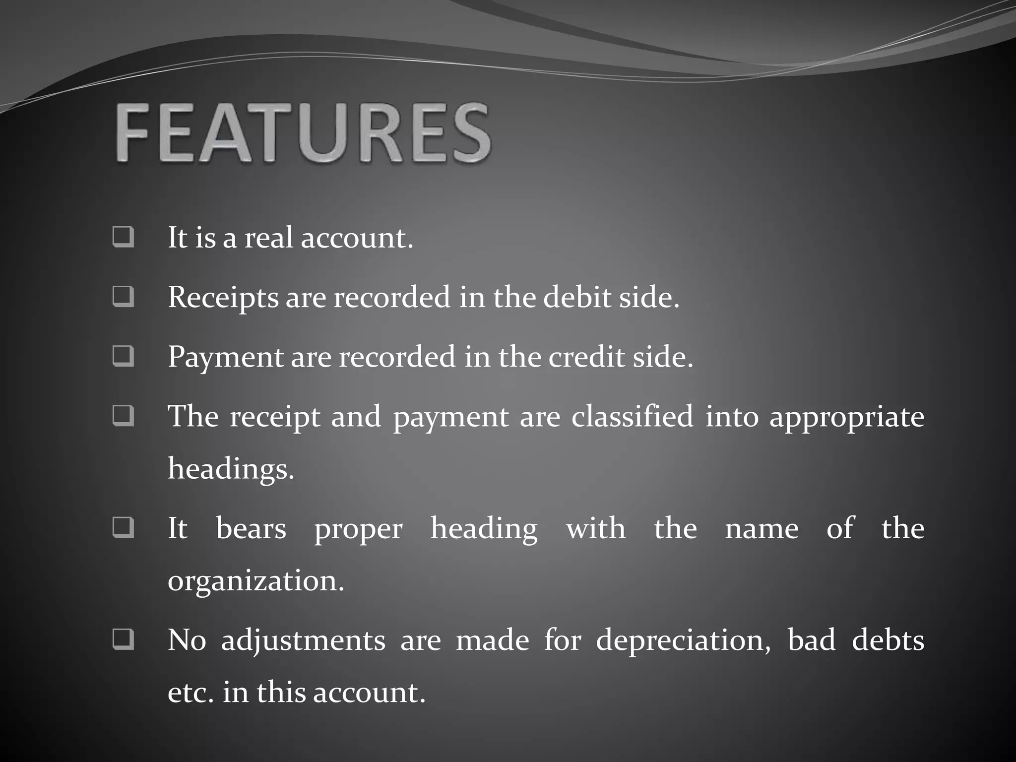Receipt and payment account | PPTX