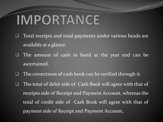 Receipt and payment account | PPTX