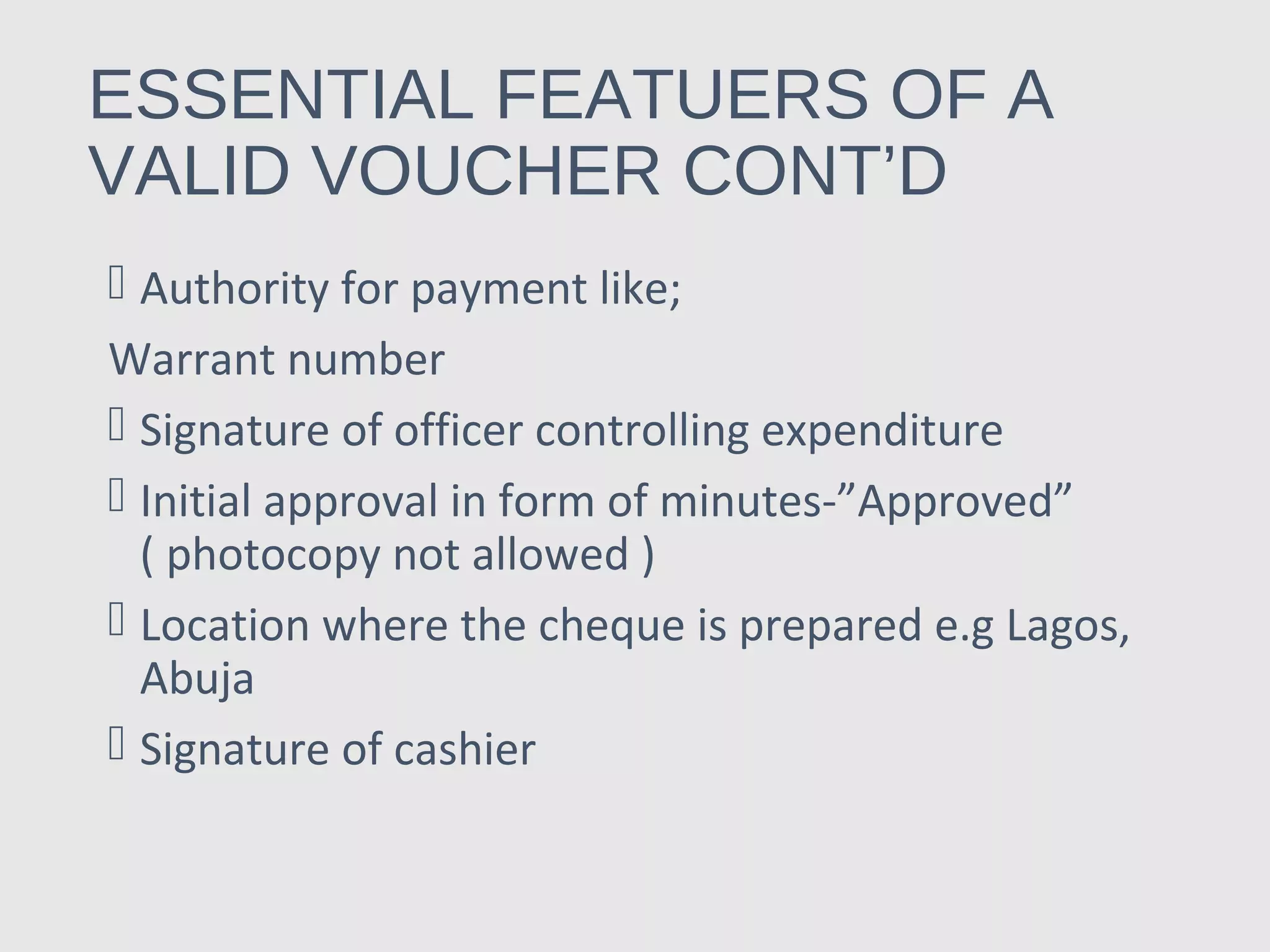Receipt and payment procedures in public service | PPT
