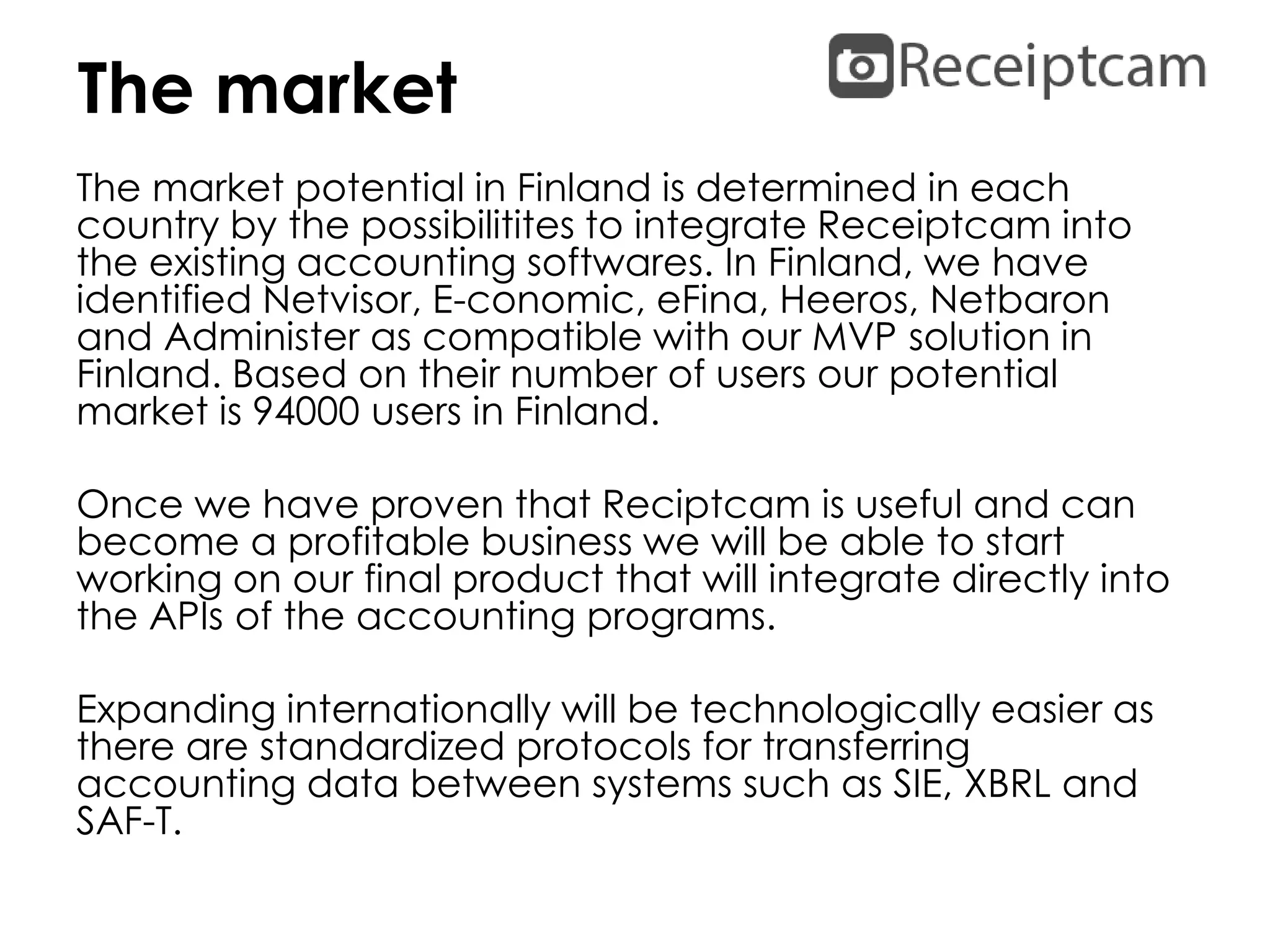 Receiptcam pitch deck | PPTX